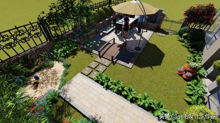 农村私家庭院就该这样建，效果简直美呆了！院子景观绿化改造设计