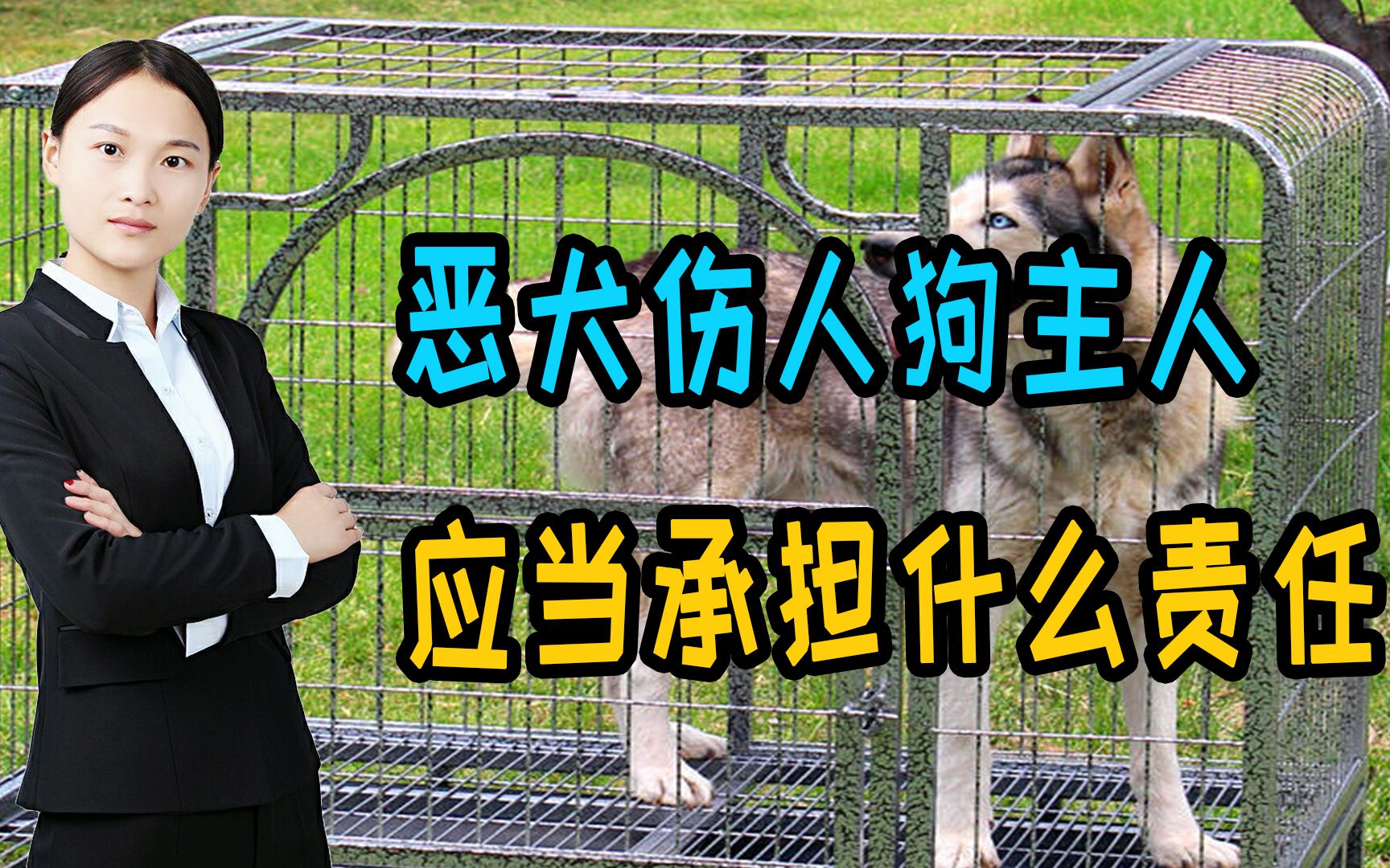 近年来,狗伤人事件频频发生,狗主人应当承担什么责任?