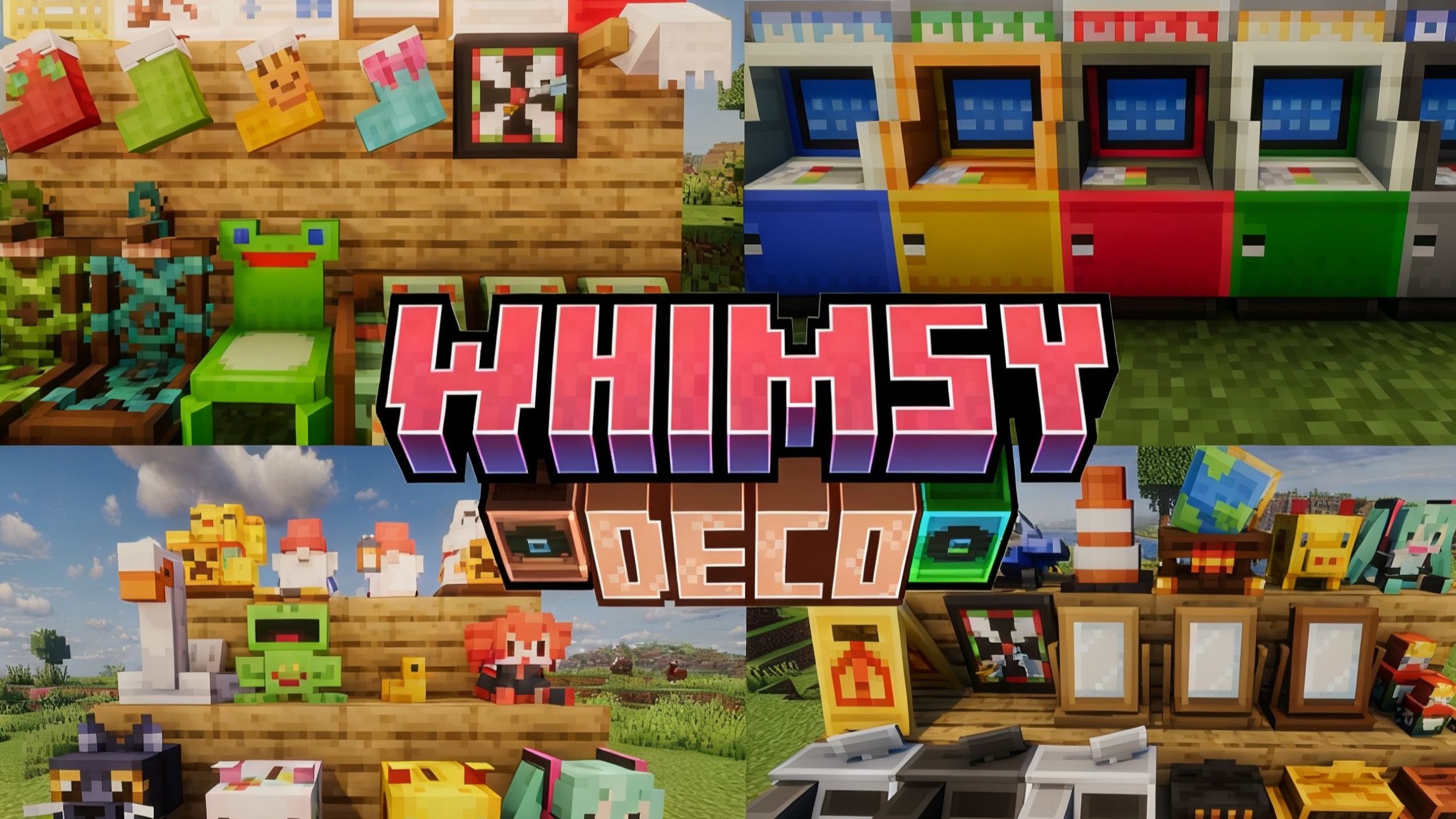 用惯了老牌家具模组?试试这个!80+超级精致原版风家具装饰--我的世界...