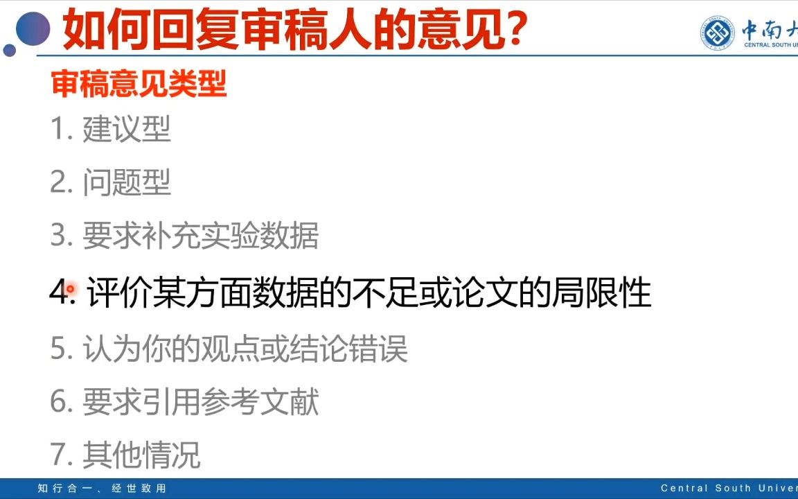 如何回复审稿人的意见4/Response to reviewers' comments4