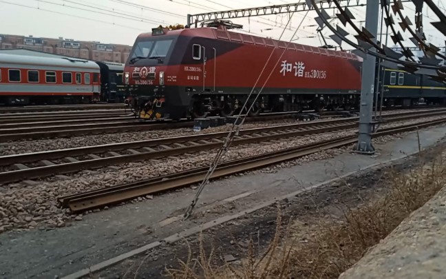 【石德铁路】京局京段HXD3D0136牵引Y508次加速出石家庄北站 开往...