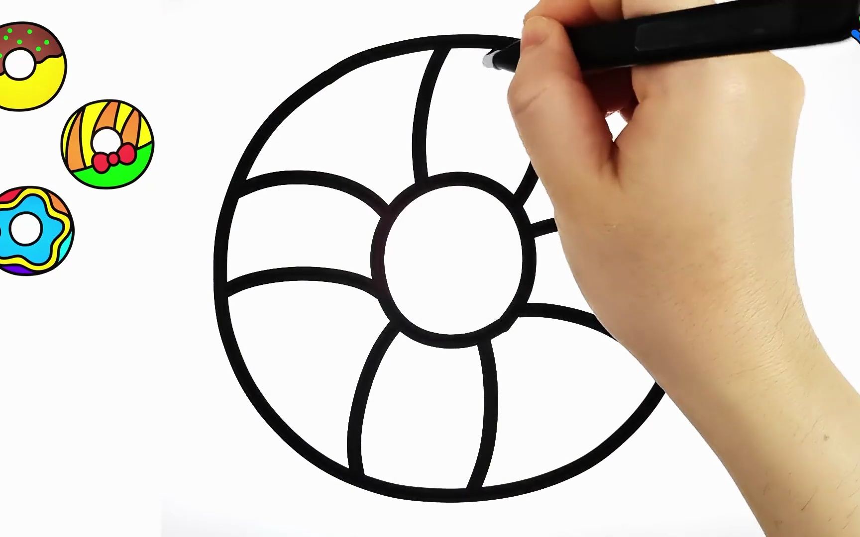 ...趣味填色 儿童简笔画 七彩毛毛虫 儿童简笔画 简笔画教程 幼儿简笔画