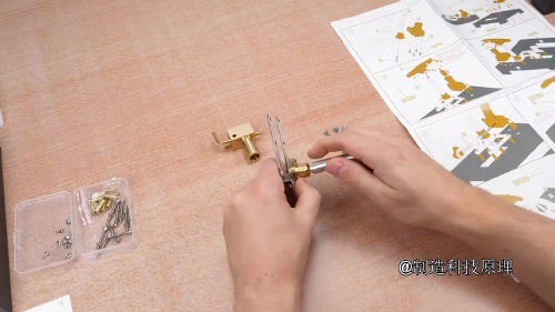 组装蒸汽轮机模型