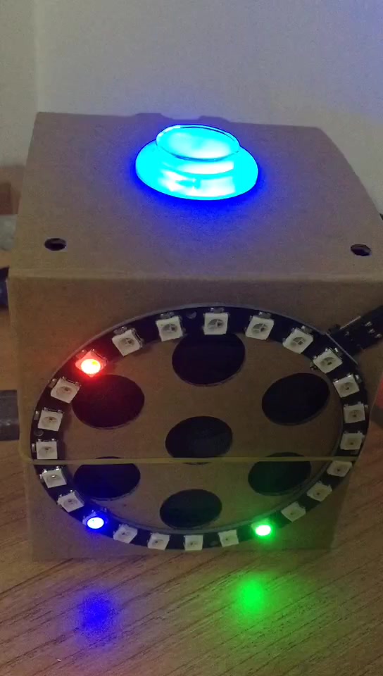 使用Arduino+LED环做个时钟,ROS+python 程序控制它运动。