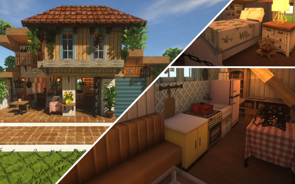 【Minecraft】半小时建出漂亮又简单的房子