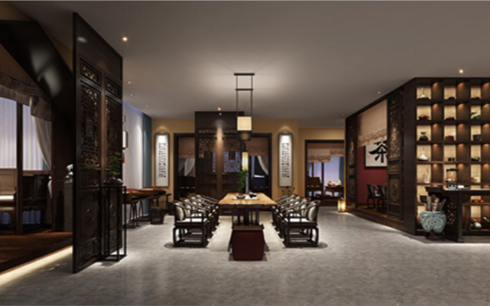 中式会所装修设计案例欣赏-多赫建筑