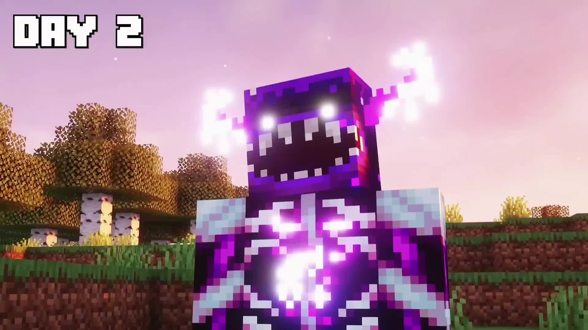 一口气看完我的世界:成为诅咒坚守者,在我的世界生存100天! #我的...