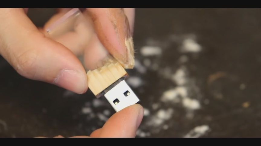 手工制作水晶优盘非常精美