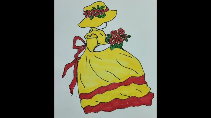 画个小公主吧ߑ�ߑ�关注我,每天一分钟儿童简笔画教程