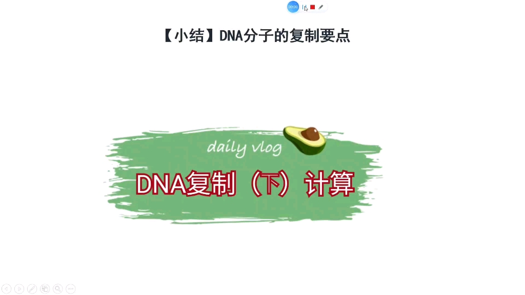 高中生物人教版必修二第三章DNA复制(下)计算