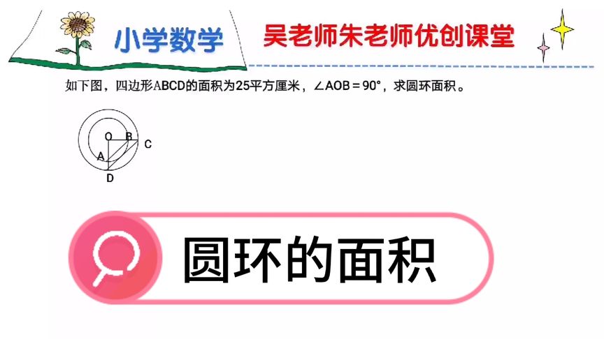 #小学数学～六年级圆环的面积