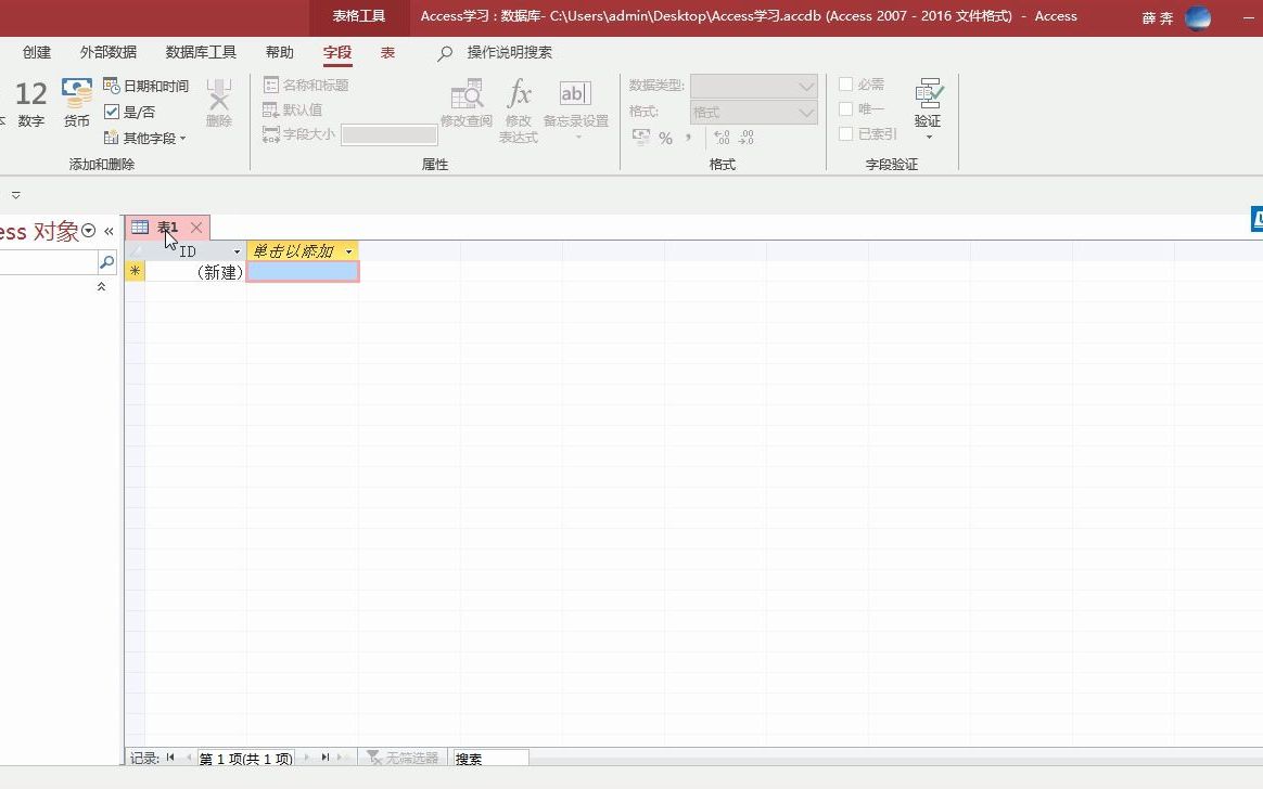 1.1 了解Access和数据