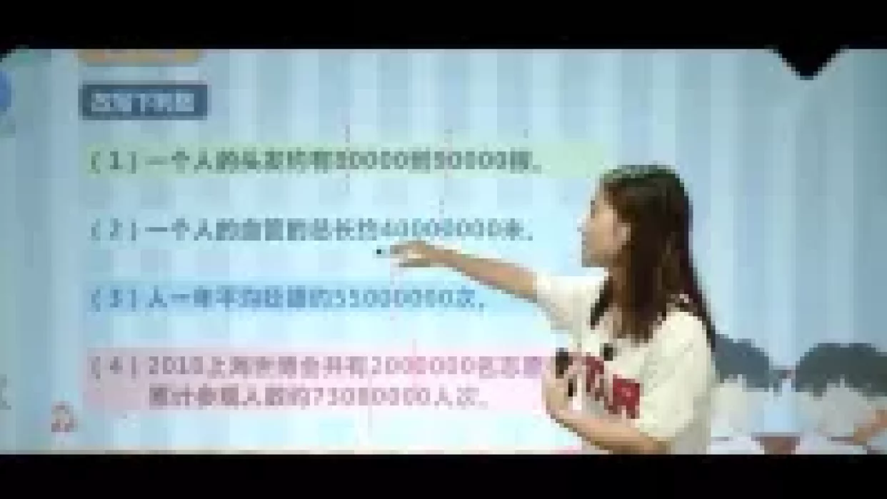 小学数学四年级上册(人教版):亿以内数的认识(二)教学视频 附课后练习题