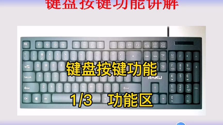 键盘按键功能讲解1,电脑键盘上的按键你都知道吗?快来看看吧!