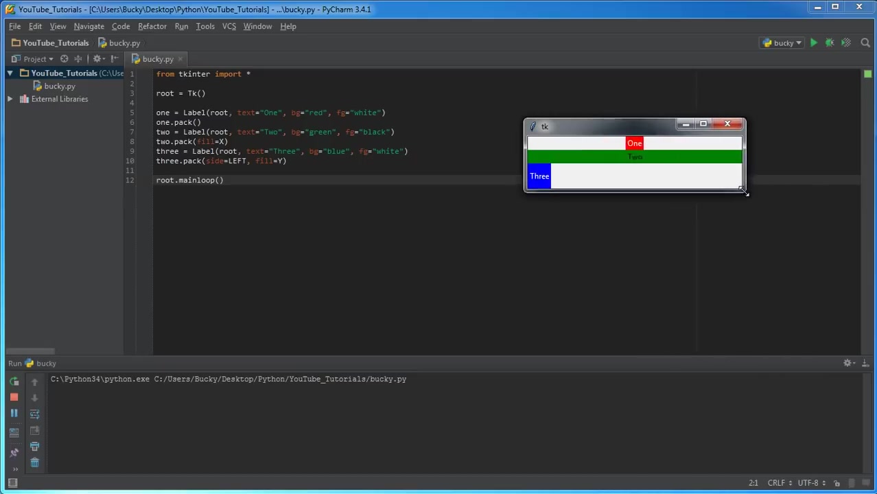 Python GUI with Tkinter Playlist