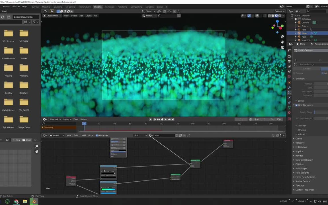 使用节点Blender 2.9教程着色和设置动画