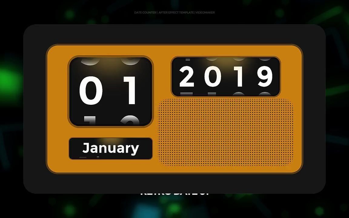 AE日期时间模板