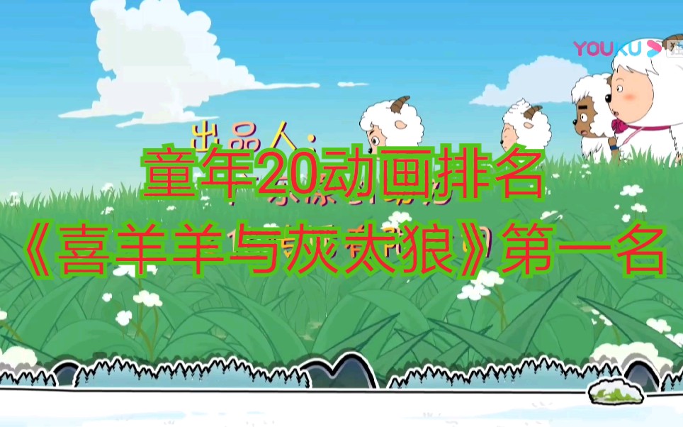 【童年动画】童年20部动画片排名 《喜羊羊与灰太狼》第一名