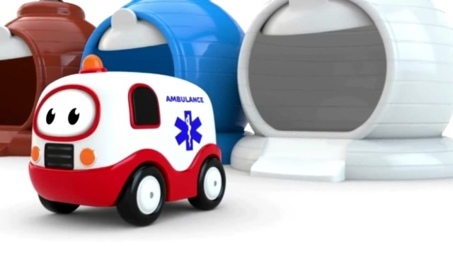 最新汽车总动员变形警车动画片