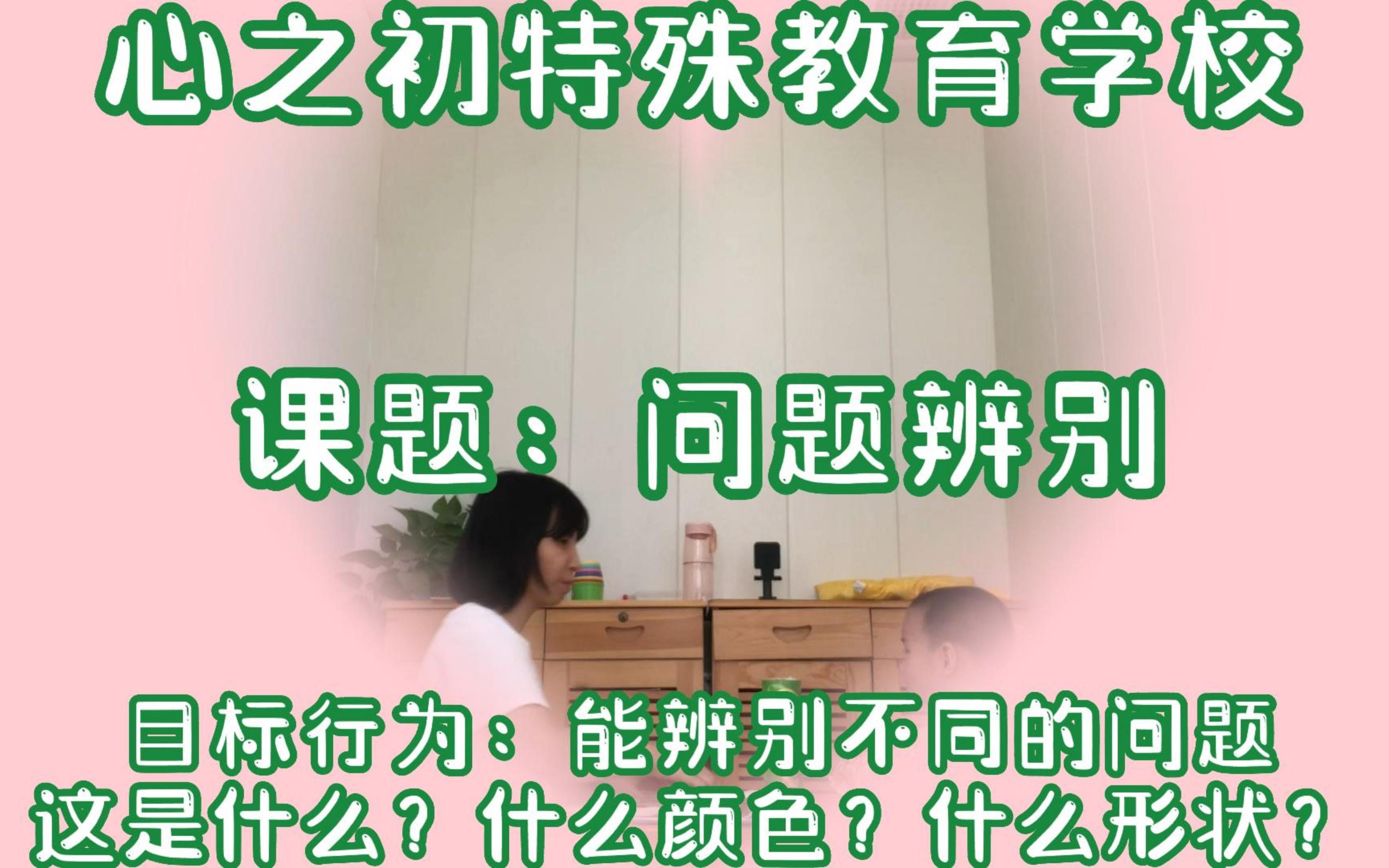 武汉语言发育迟缓智自闭症康复训练机构一对一教学小课题:问题辨别