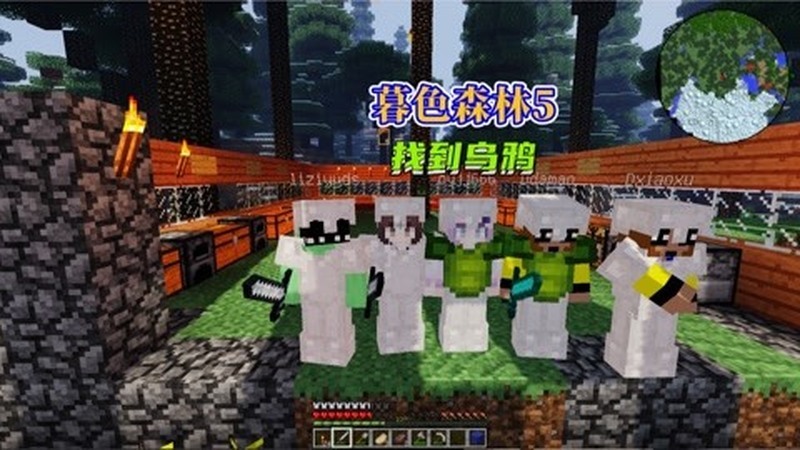 我的世界:暮色森林生存5,找乌鸦做魔法地图,狸狸却找到城堡