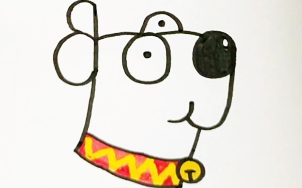 用dog画狗超简单,一看就会的简笔画