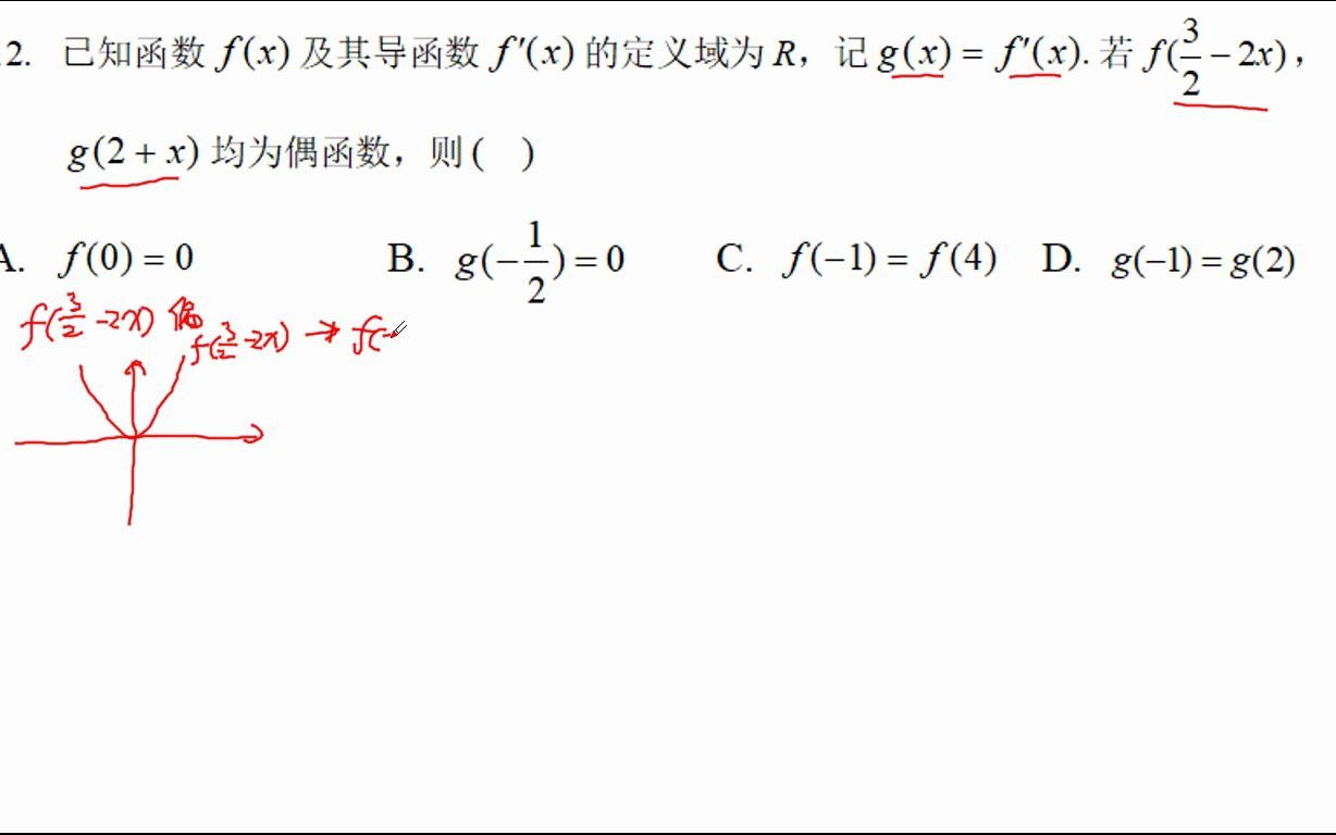 12函数导数(轴对称及中心对称)
