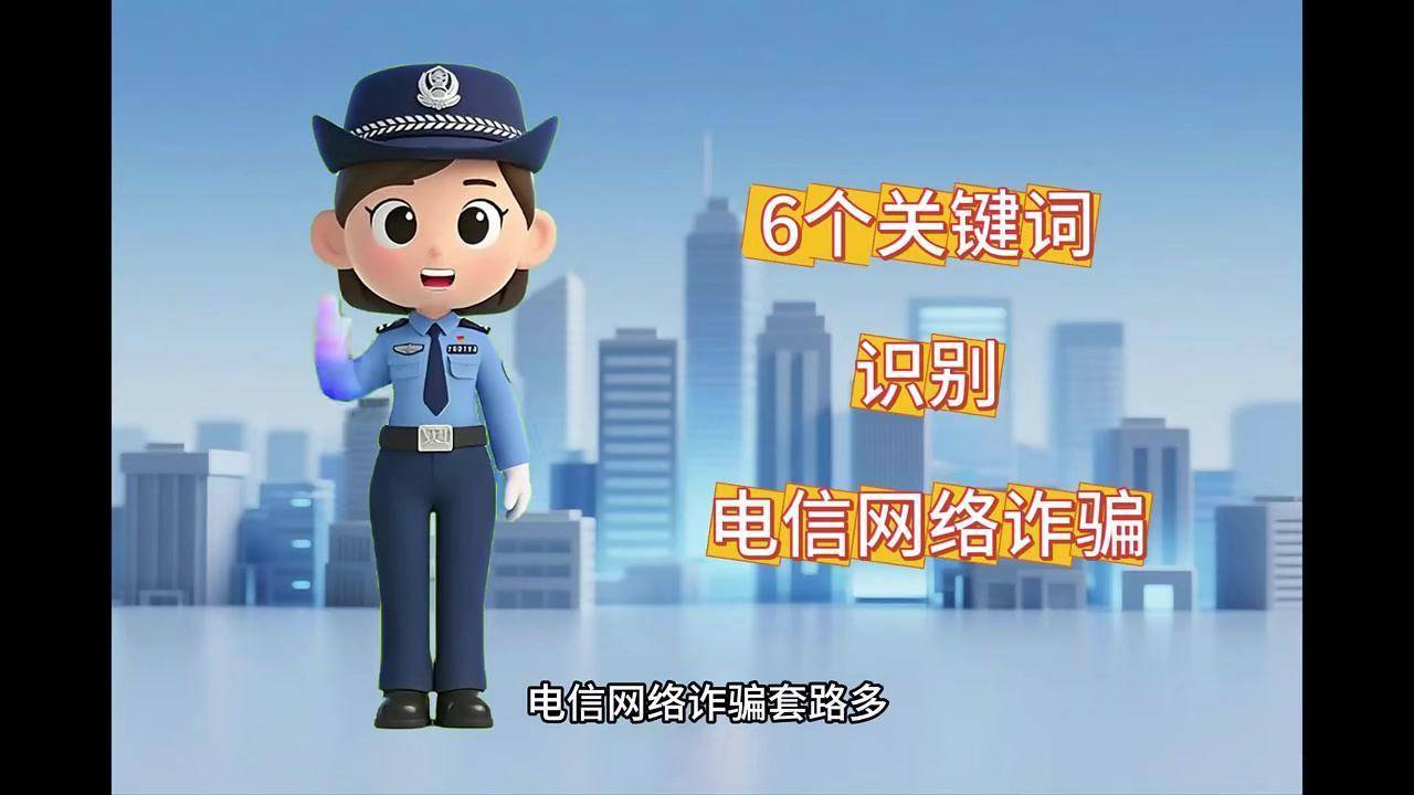 六个关键词识别电信网络诈骗视频来源:国家反诈中心。#你我同心反诈...