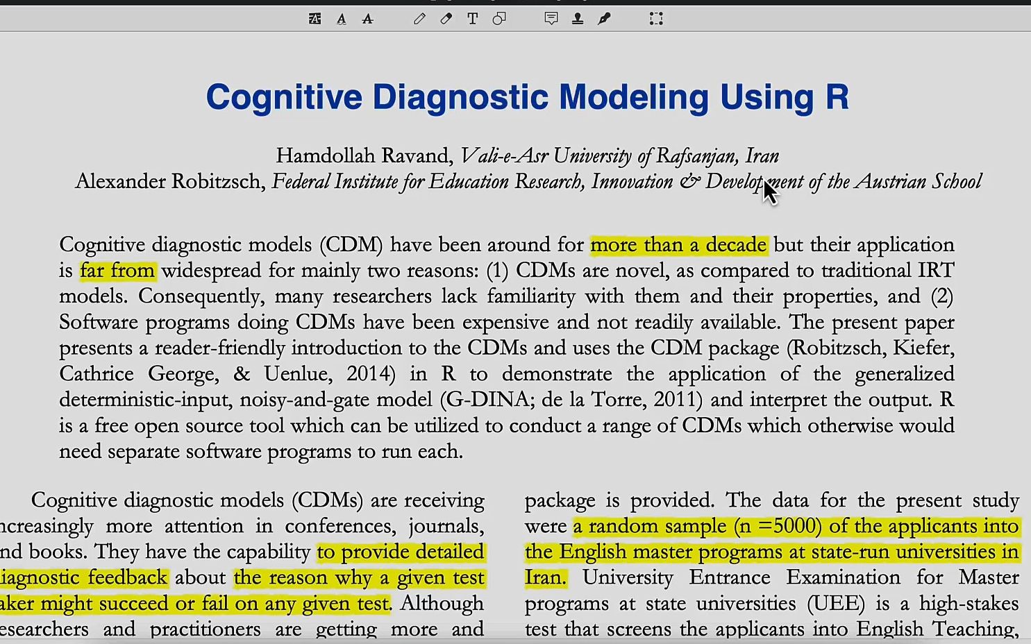 前沿测量理论——认知诊断(CD)入门_1(基于R语言的G-DINA参数估计)