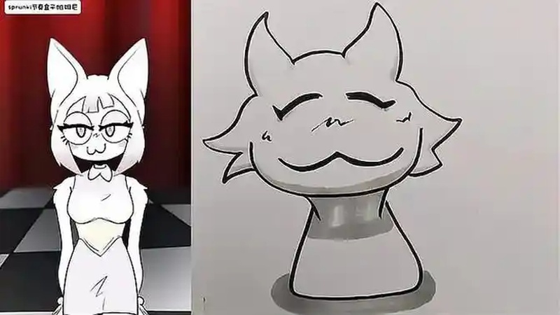 选择你的皮肤 动画简笔画