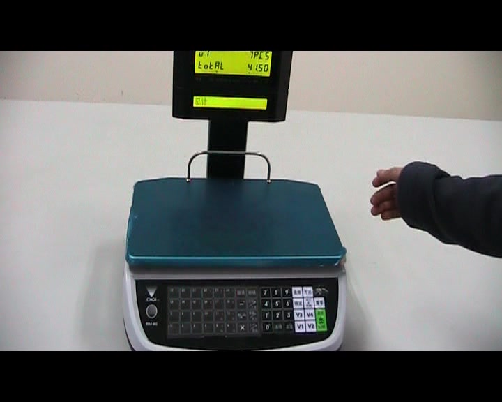 寺冈收银秤RM60操作教程
