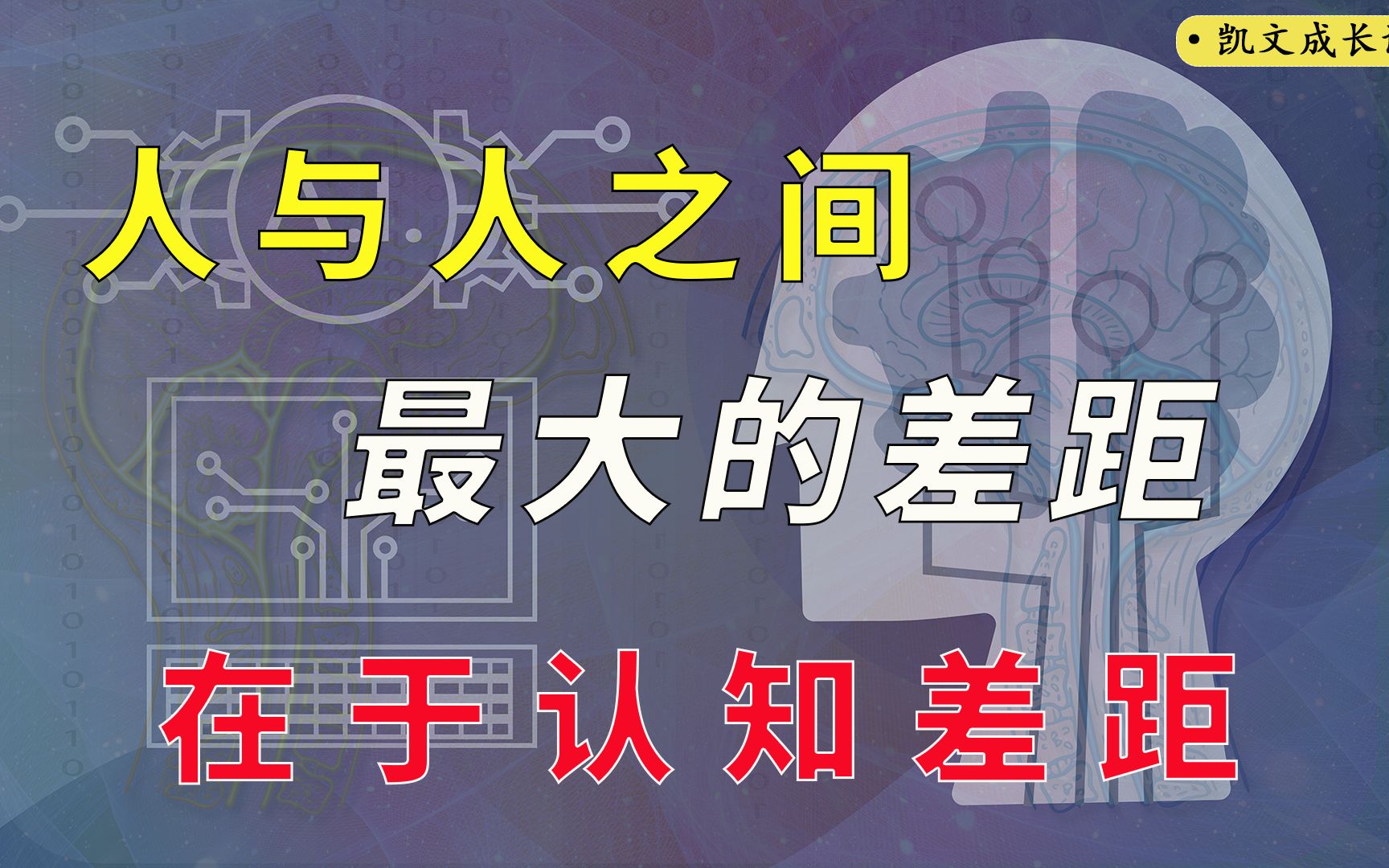 认知决定上限,努力决定下限,人与人之间最根本的差距在于认知差