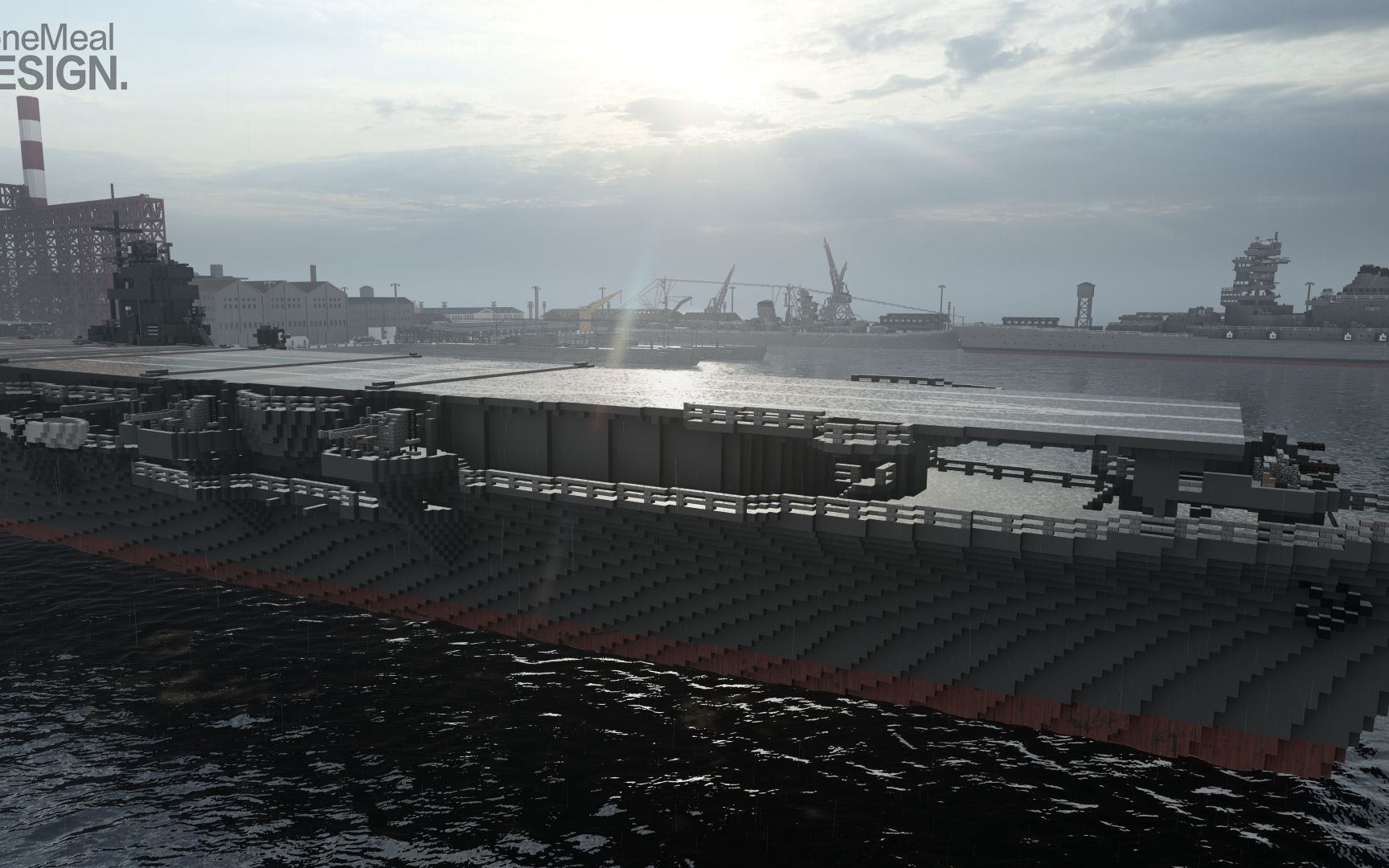 【Minecraft】用我的世界还原建造二战「飞龙」号航空母舰