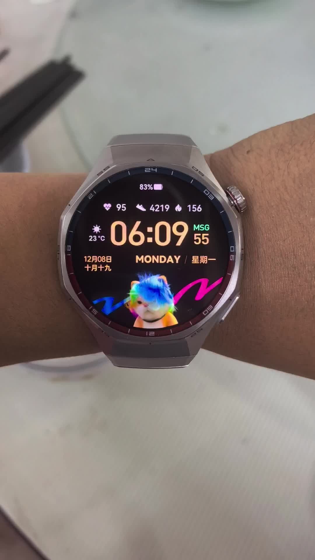 这个#华为表盘 我用得还不算晚吧,太疯癫了,突然爱了#华为gt6pro手表 ...