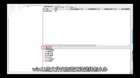 win11给文件夹加密无法选择解决方法