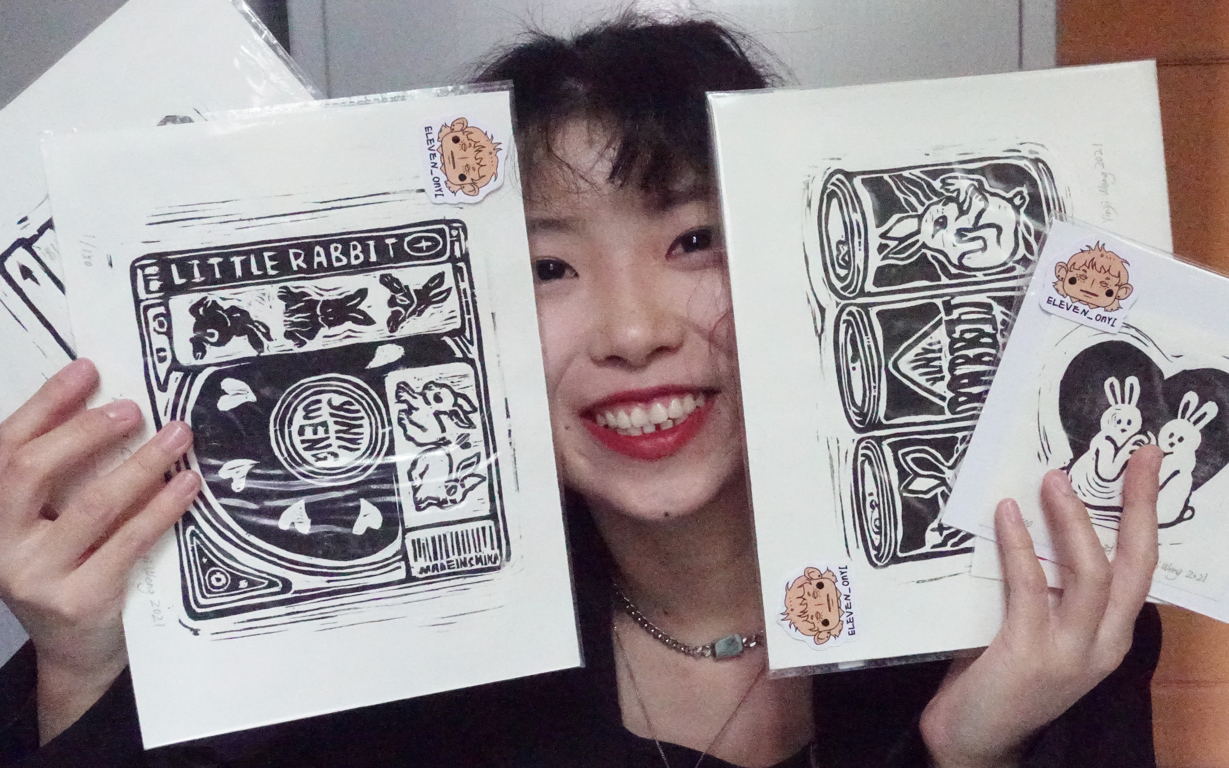 “好好生活,好好吃饭”木刻版画创作过程视频