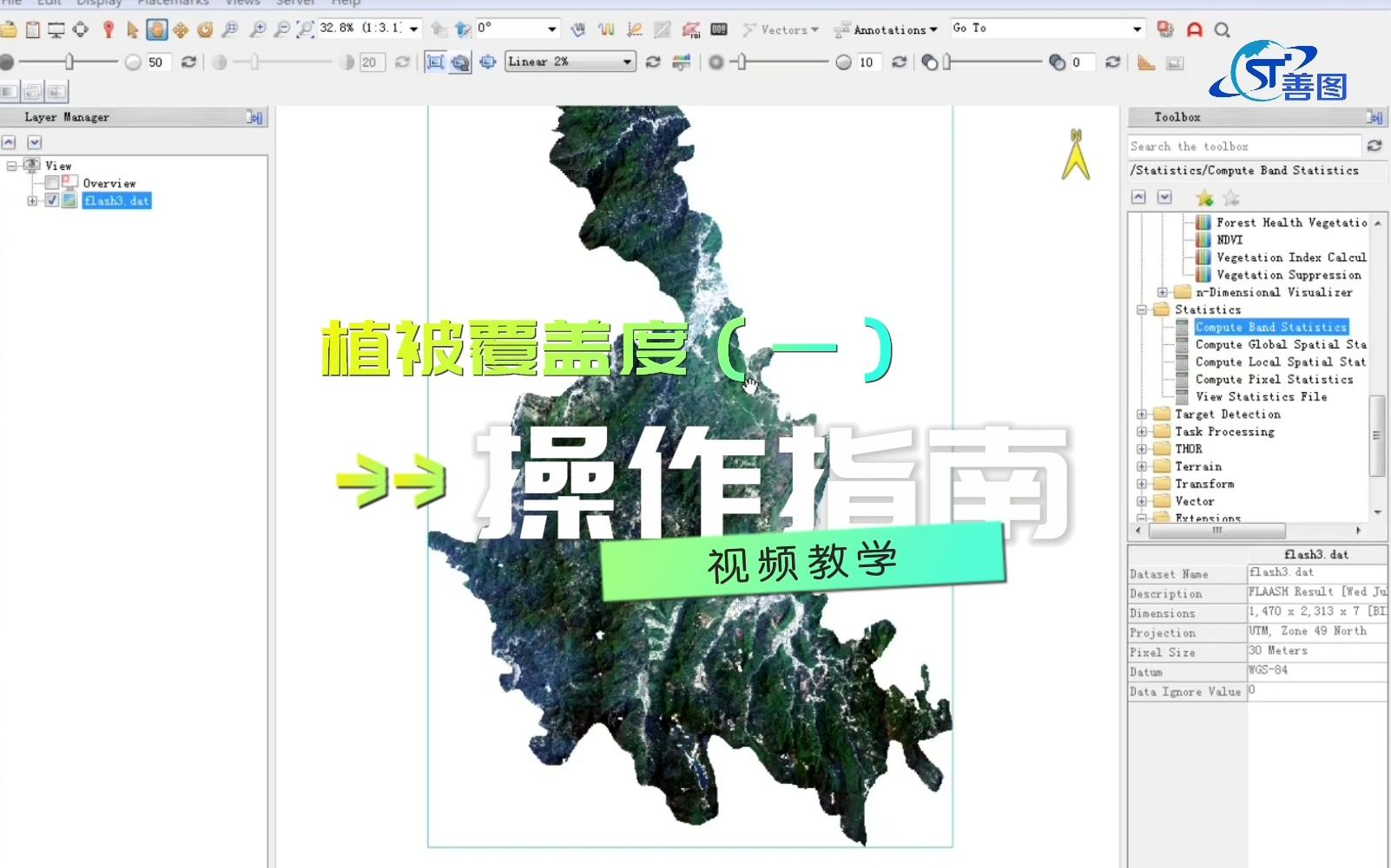关于遥感数据提取植被覆盖度信息(一)