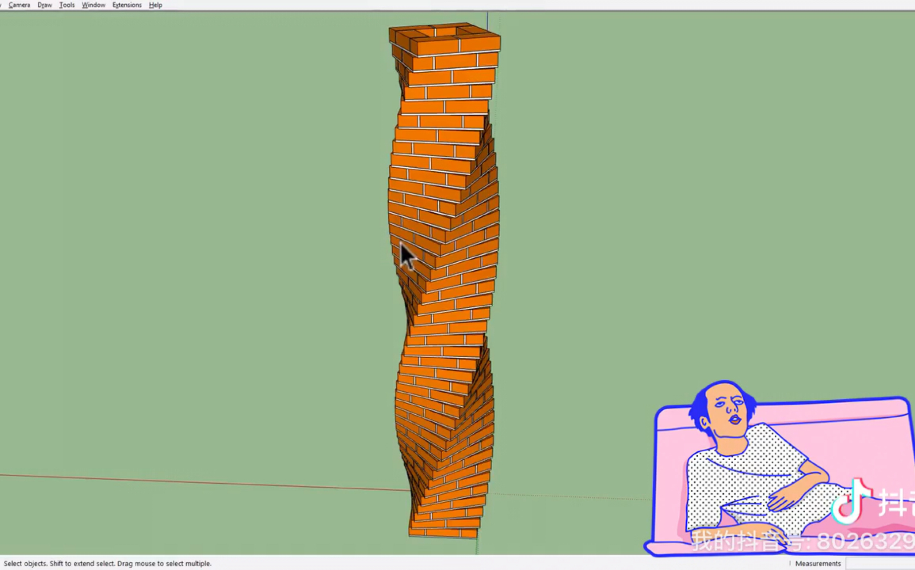 SketchUp草图大师Tig生长阵列
