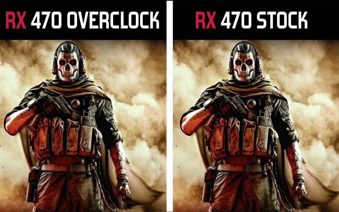 显卡超频 vs 显卡默频 显卡游戏性能测试对比(1080P分辨率) RX 470 ...