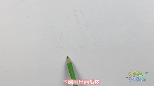 油画棒画怎么画简单又好看,简单西瓜油棒画