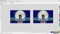 眼大易学 coreldraw入门教程 分割图形(刻刀、橡皮擦、删除虚拟线段)