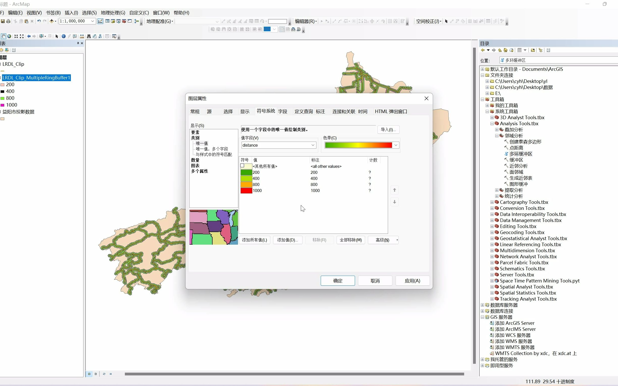 基于GIS的缓冲区分析
