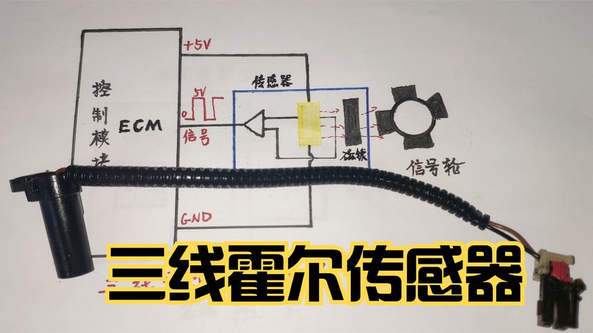 霍尔转速传感器工作原理,电路介绍