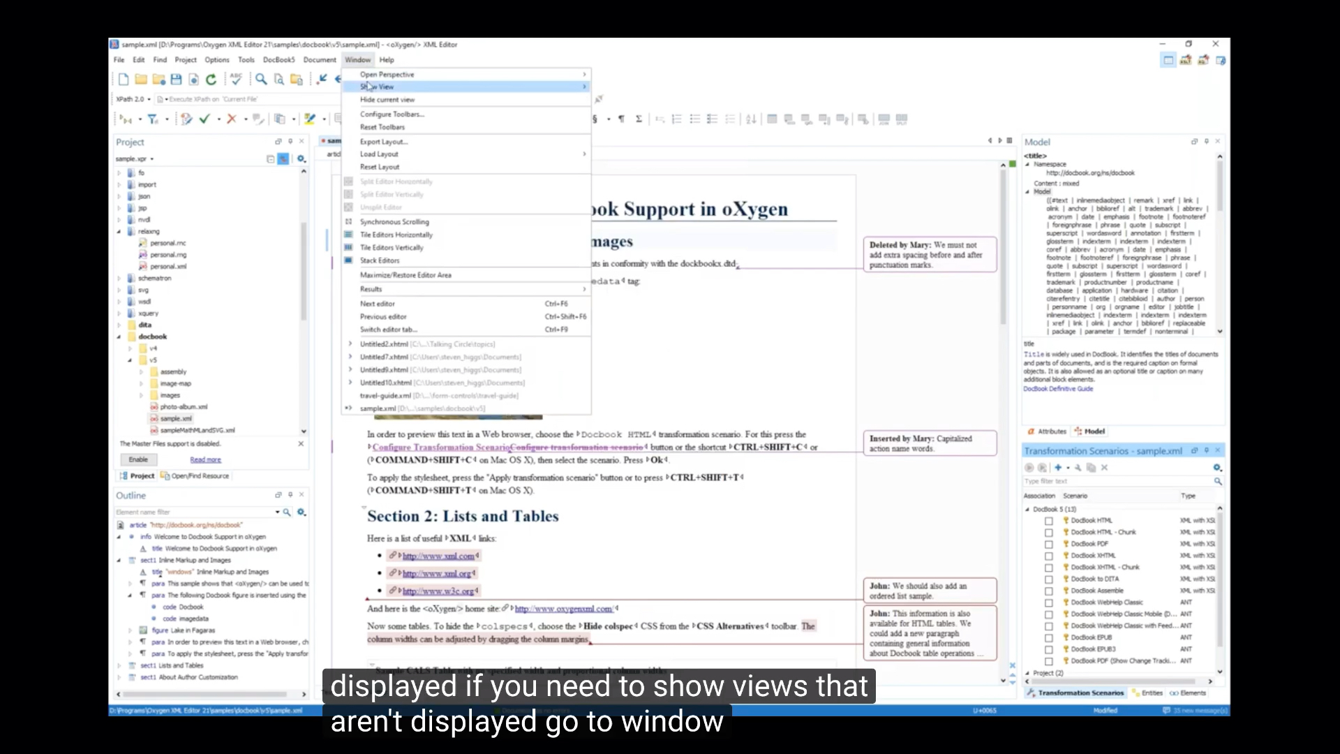 XML Editor简介,oxygen xml editor官网录制,功能简介。