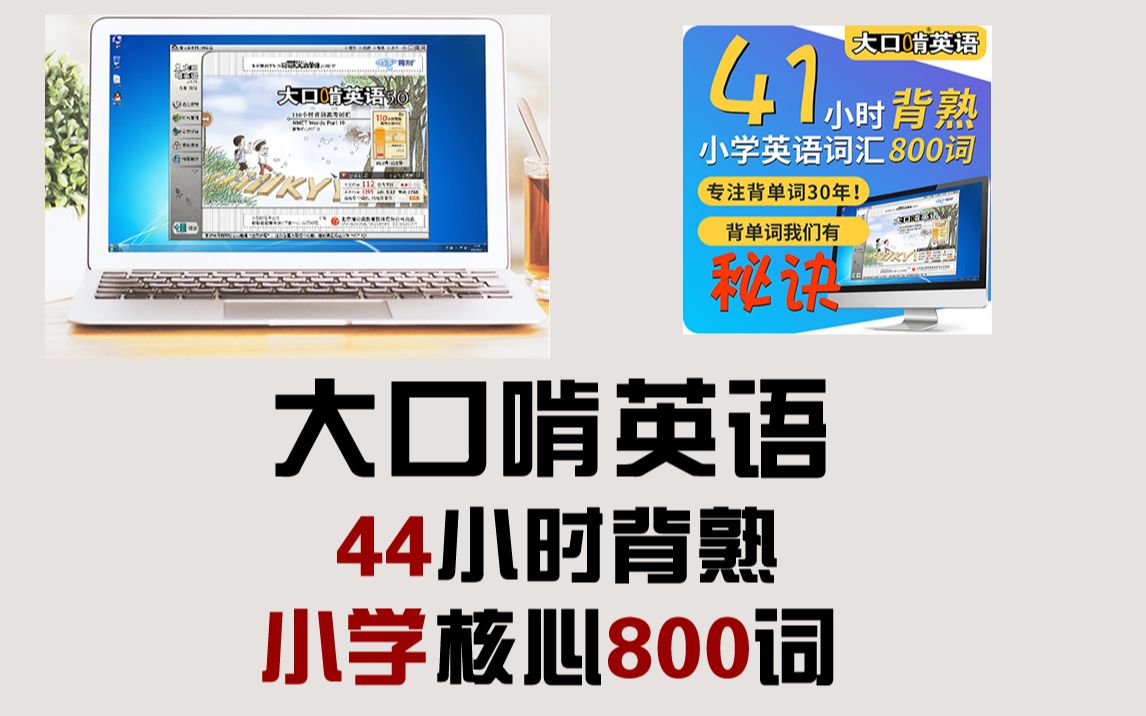 【大口啃英语·44小时背熟小学800词】主要功能演示