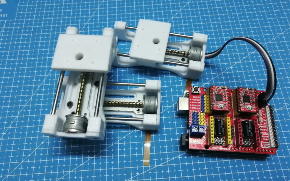基于arduino搭建一个多轴伺服、步进电机直线插补圆弧插补框架,程序...