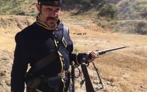 美国史密斯M1860后装卡宾枪标靶射击