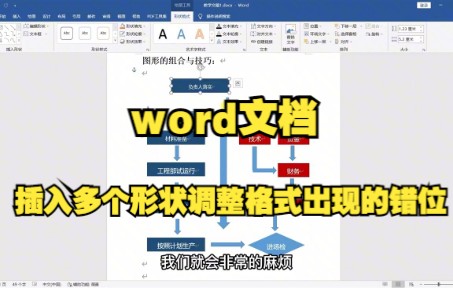 【Word技巧】今天教你在word中利用组合功能来调整插入多个图形后...