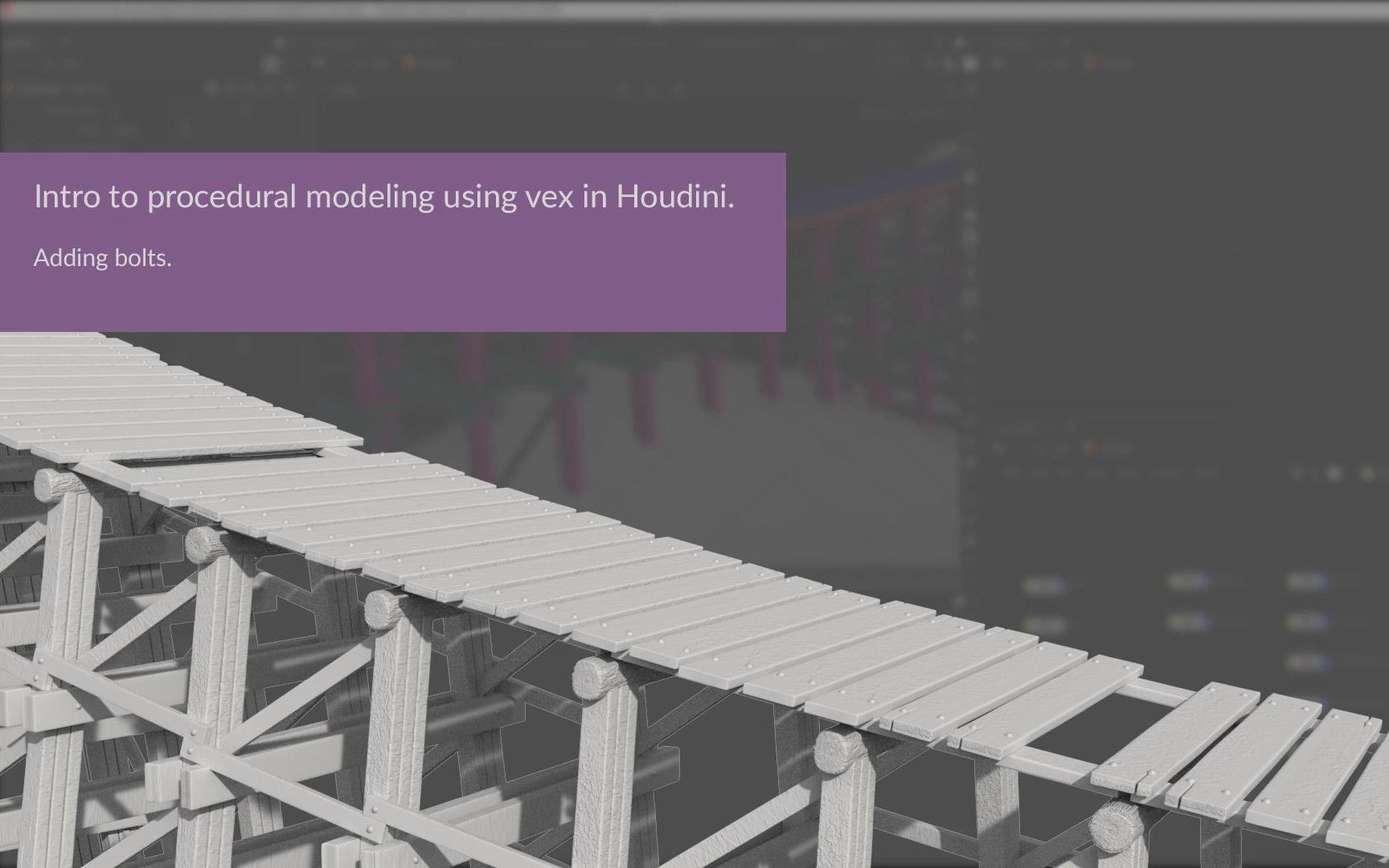 【Houdini】Houdini中Vex程序化建模实例训练教程(中英双字)