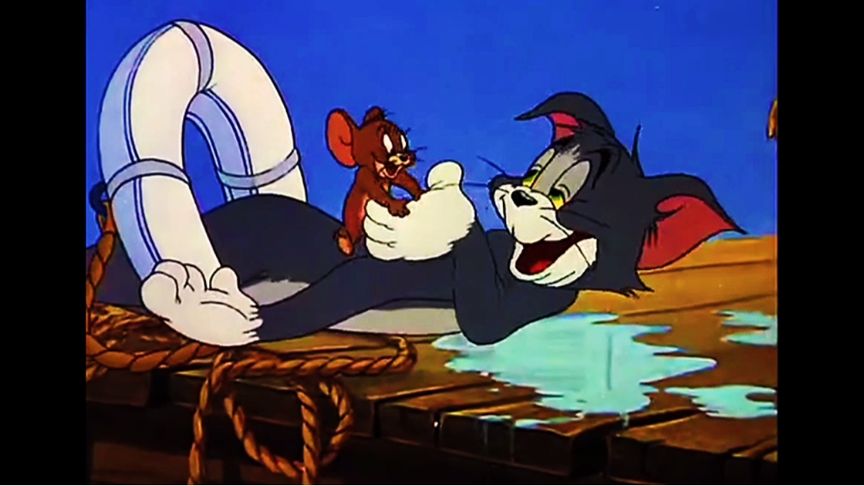 今天没有打斗,让我们看看汤姆和杰瑞的友谊